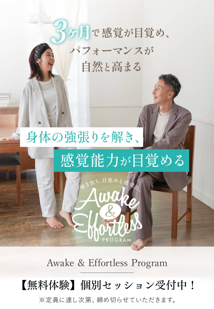 Awake & Effortless Program｜個別セッションのご案内